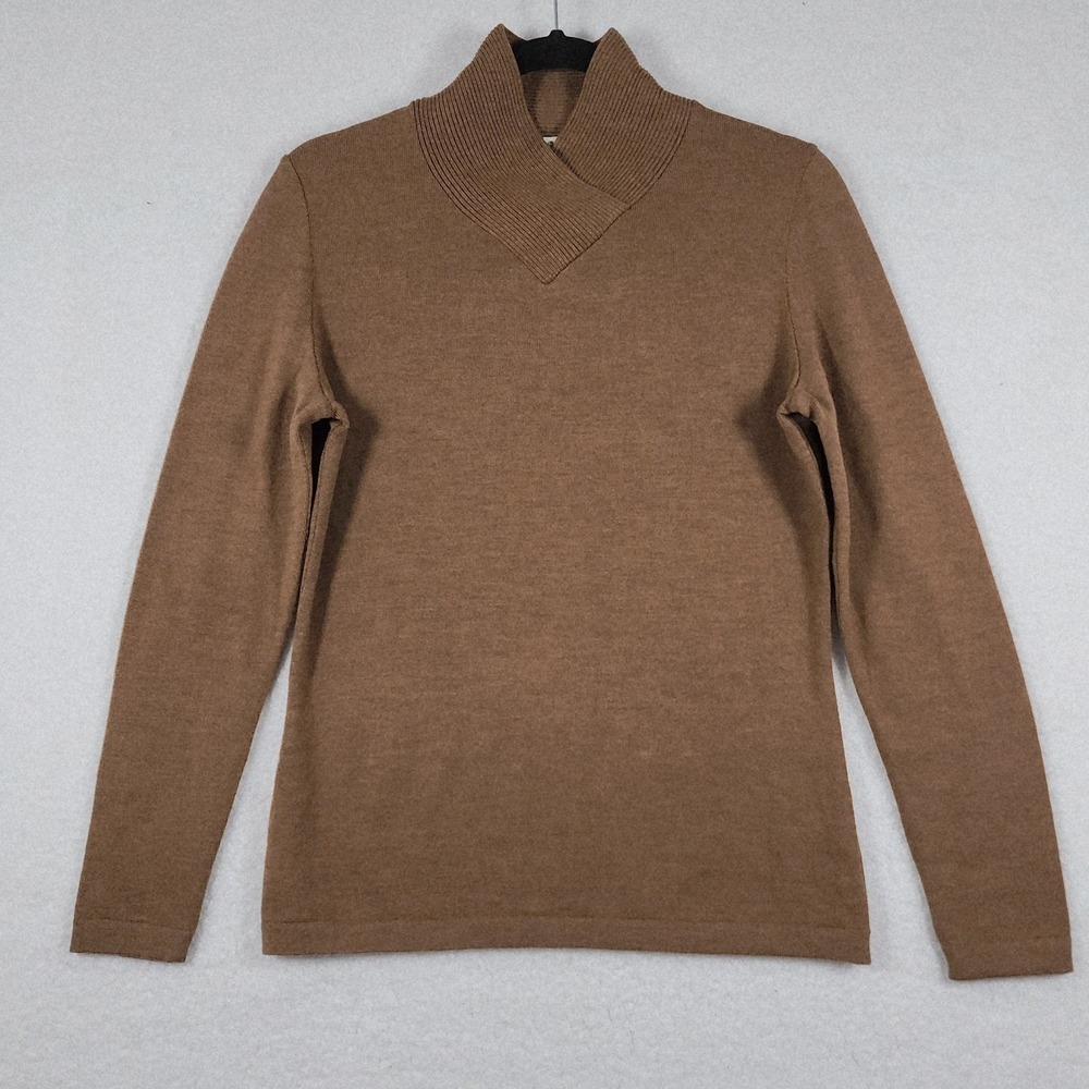 Vtg Giorgio Armani Le Collezioni Women Sz L Brown Woo… - Gem